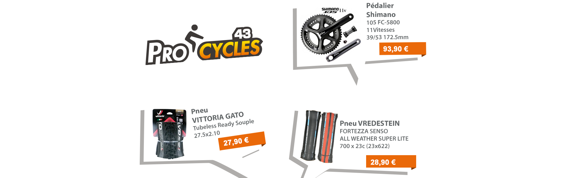 pieces detachés et accessoires de velo sur procycles43 - Procycles43
